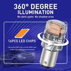 AUTOONE 1157 7528 Amber Yellow LED Turn Signal DRL Parking Light Bulbs ...
