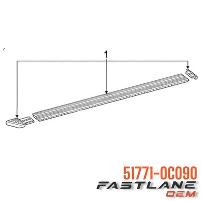 2022-2025 TOYOTA TUNDRA RUNNING BOARD, STEP, RIGHT NEW OEM 51771-0C090 ...