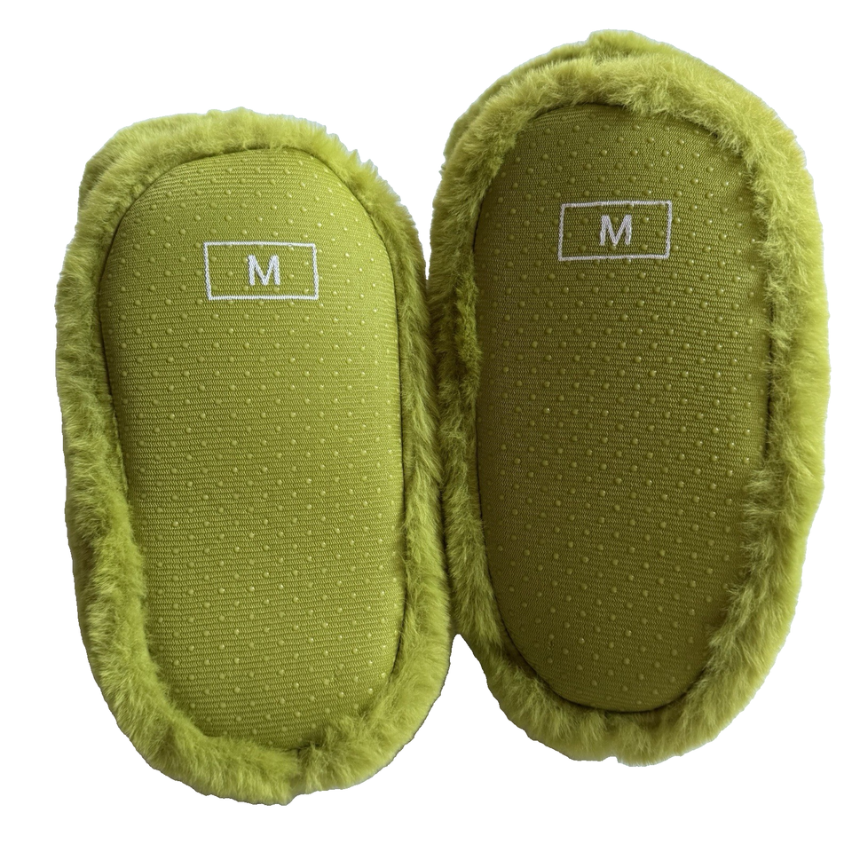 Dr Seuss Grinch Santa Plush Slipper Slide Shoe Unisex Kids US M 11 12 ...