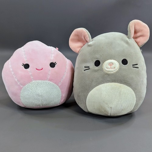 Squishmallows Plush Aicha The Shell Pink Mouse Lot 7 Inch Tall Soft ...