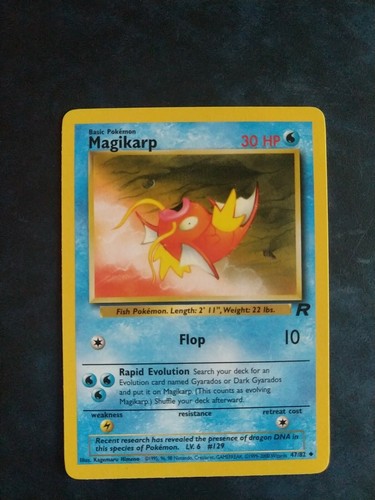Magikarp Magicarpe 47/82 Team Rocket Carte Pokemon Wizards | eBay