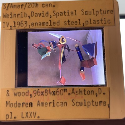 David Weinrib “Spatial Sculpture ” American Sculpture 35mm Art Slide | eBay