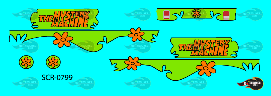 1/24 'Super Van' "The Mystery Machine" Replica Decal SCR-124-0799 | eBay