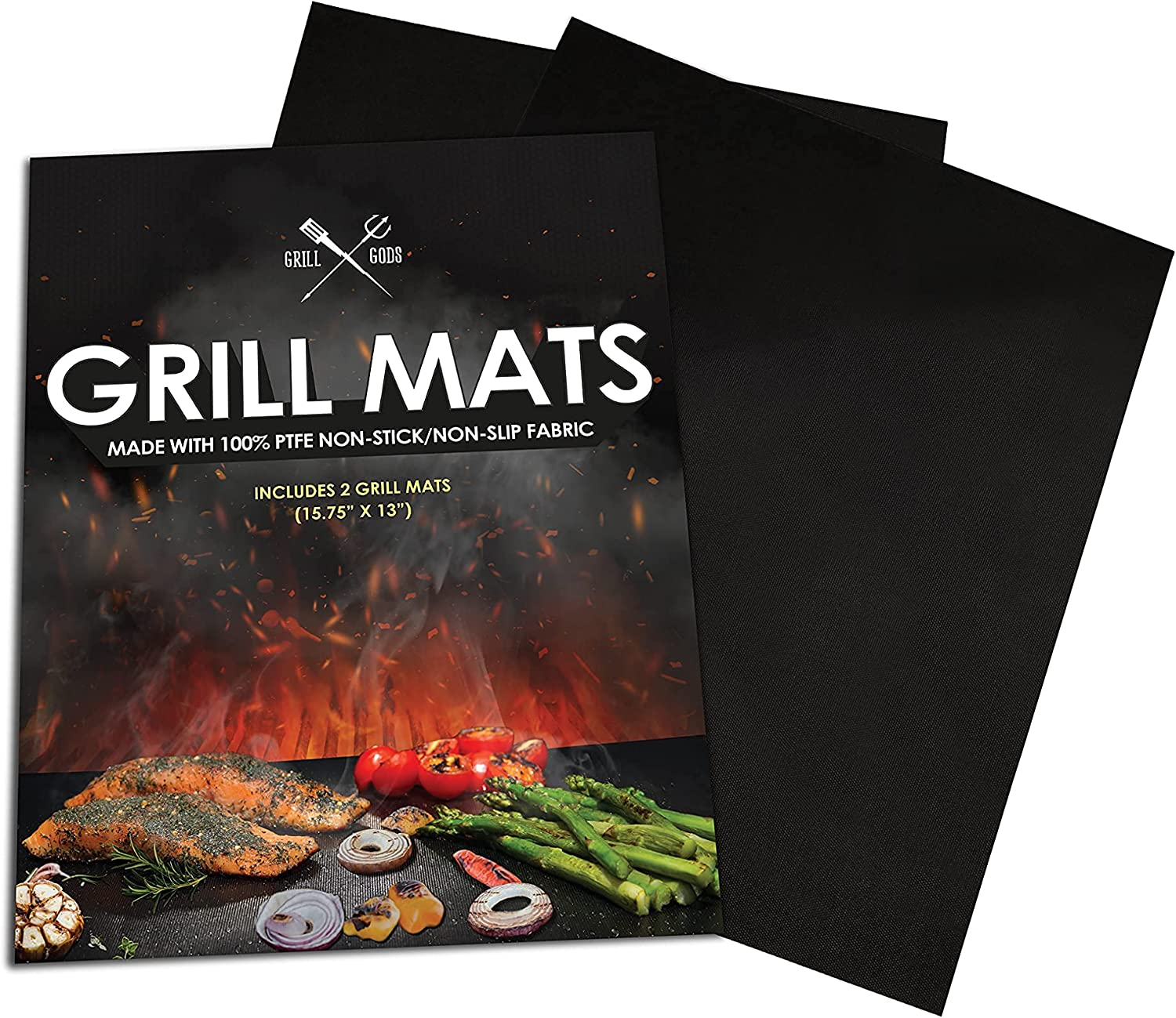 Grill Mat - Premium BBQ Grill Mats - Non Stick Non Slip Cooking Mats ...