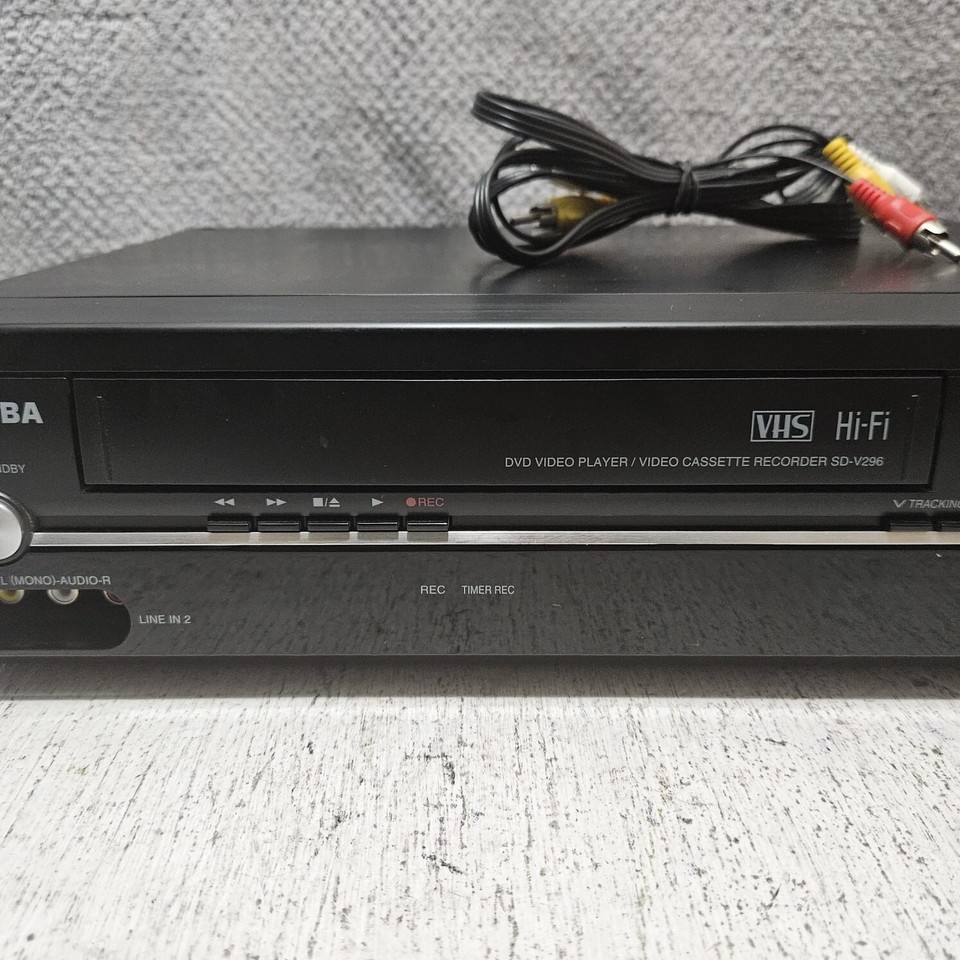 Toshiba SD-V296-K-TU DVD VCR Combo Player VHS Recorder Hi-Fi Tested ...