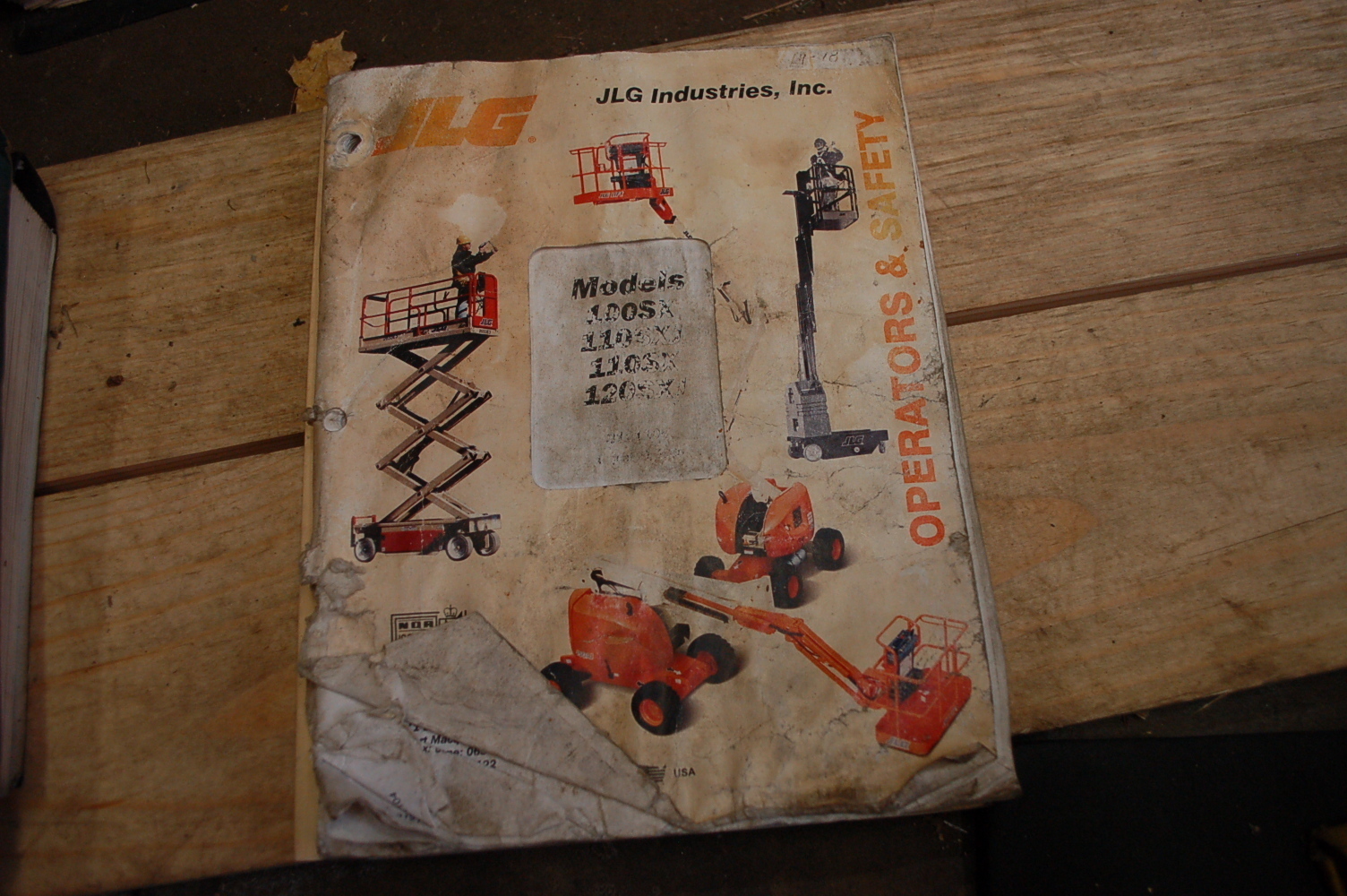 JLG 100SX 110SX 110SXJ 120SXJ Mobile Boom Lift Owner Operator Manual ...