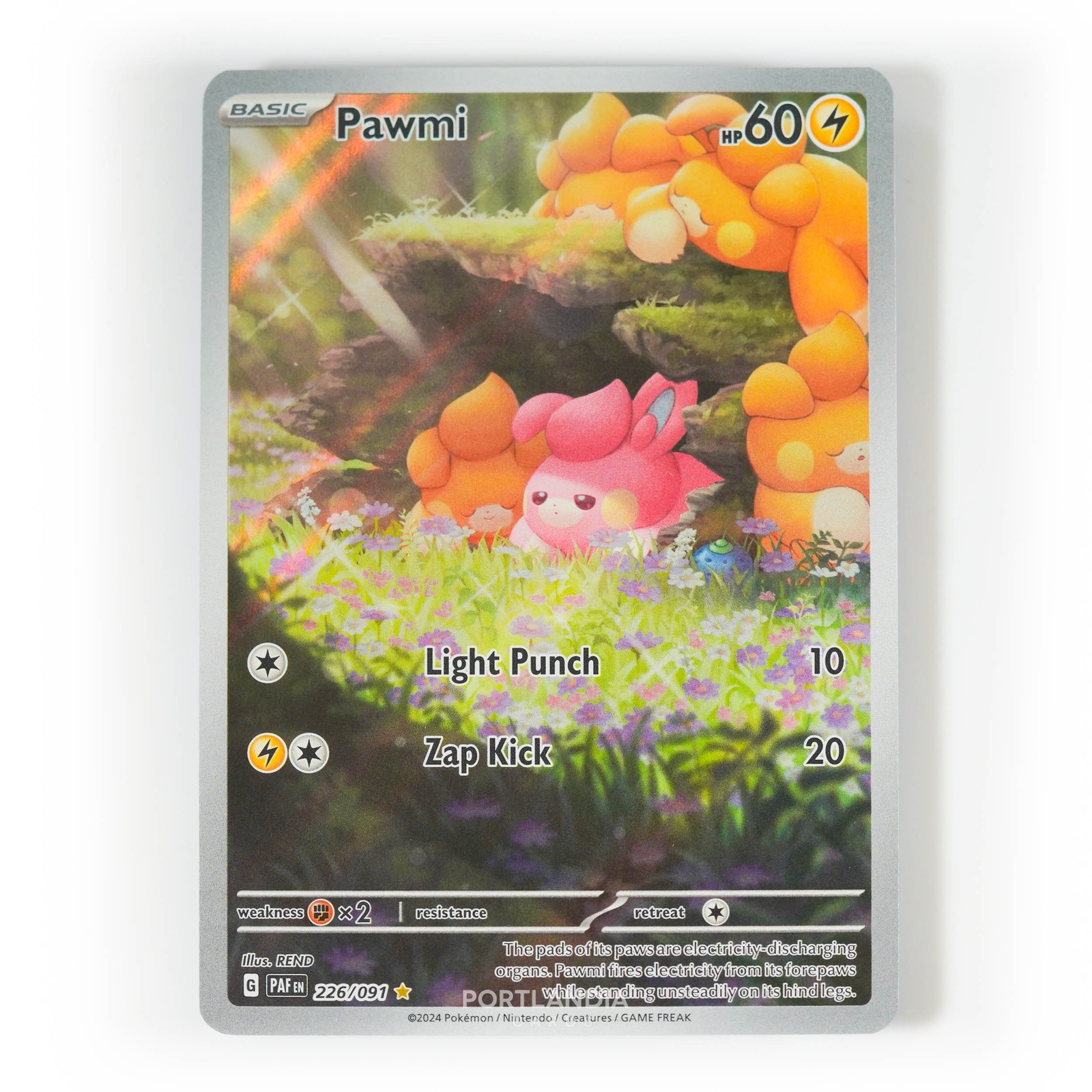 Pokemon - Pawmi - 226/091 - SV Paldean Fates - Shiny Illustration Rare ...