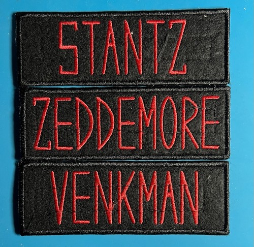 Lot of Ghostbusters Name Tags Venkman,Zedmore,Stantz Patch [3pc Set ...