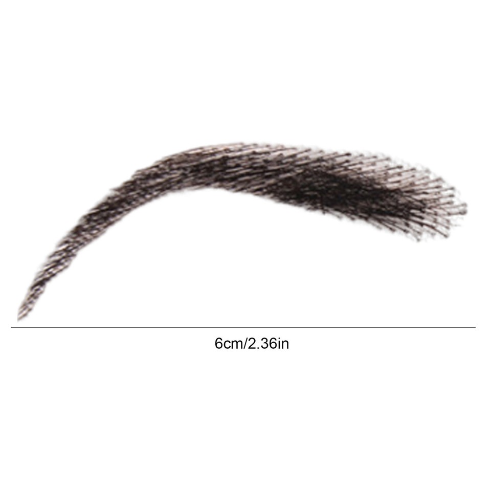 Handmade Human Hair Woman False Eyebrows Natural Black Hand Knot-fake ...