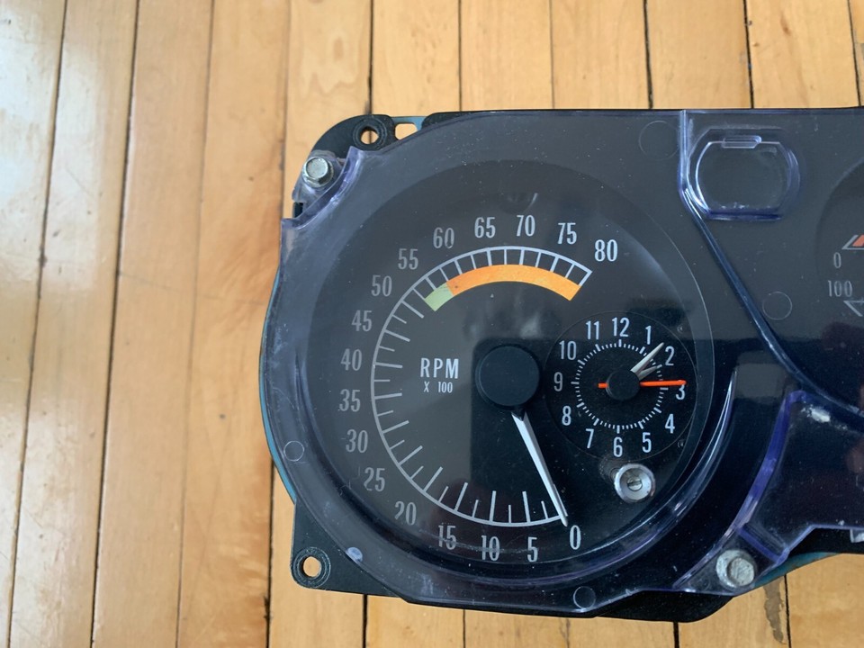 73-78 FIREBIRD TRANS AM SD 455 GAUGE CLUSTER 160 MPH 8000 RPM VERY NICE ...
