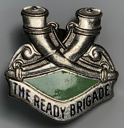 Vintage Pin US Army 187th Infantry Brigade Crest "The Ready Brigade ...