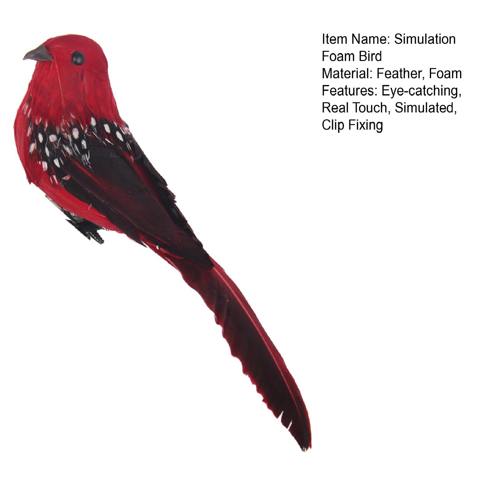 Fake Bird Real Touch Diy Creative Foam Feather Artificial Bird ...