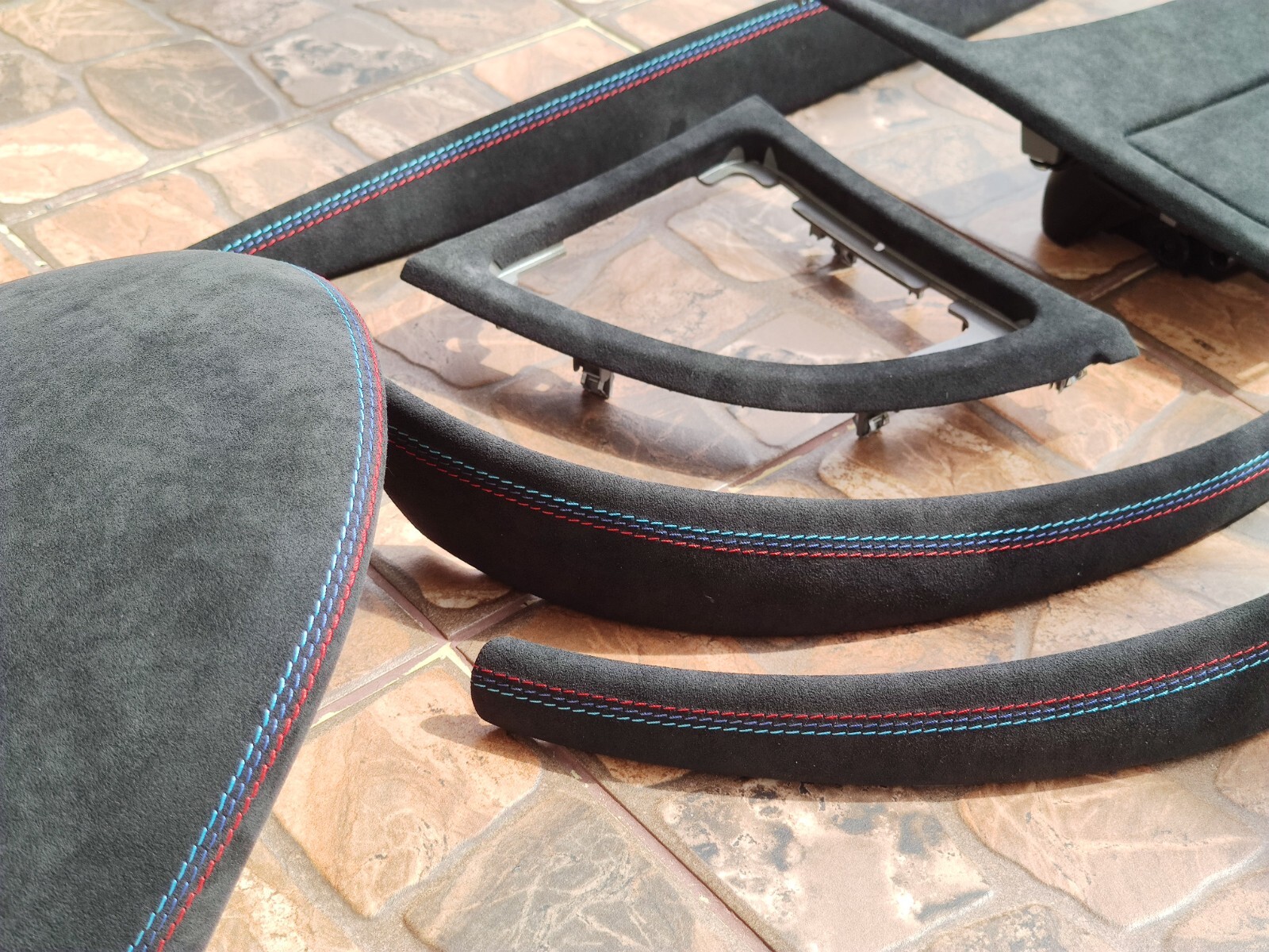 BMW E82 Alcantara Interior Trim Set Tri Color Kit LHD E81 | eBay