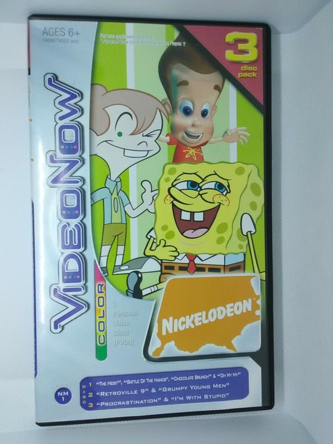 Video Now Nickelodeon Mix Volume NM 14 3-disc Set PVD B497 Sponge Bob 1 ...