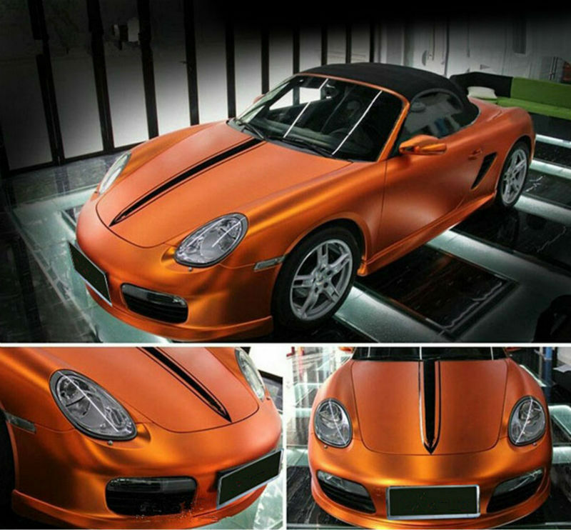 Car Metallic Matte Chrome Satin Vinyl Vehicle Wrap Film Graphics Air ...