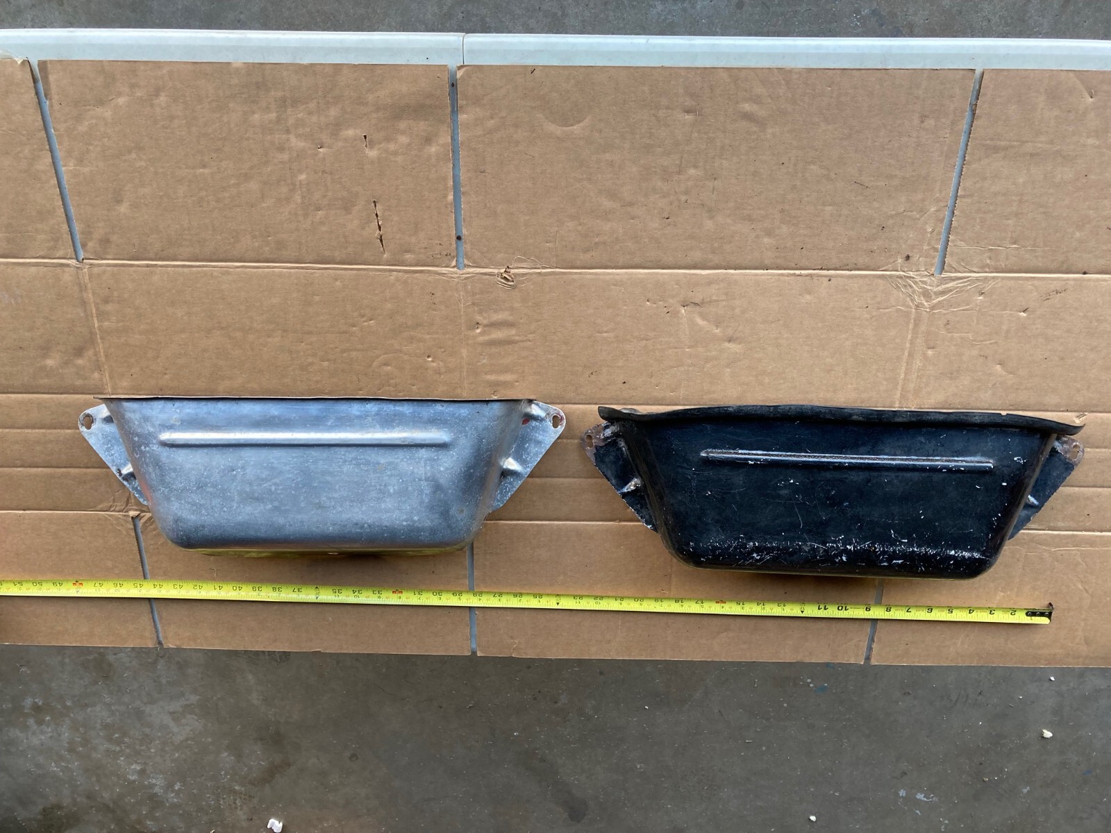 Vintage Ford Aluminum Radiator AIR DEFLECTOR Top - 2 Pieces | eBay