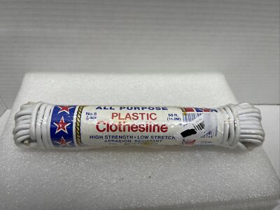 All Purpose Plastic Clothesline No. 5 50 Ft. 5/32 In. | eBay