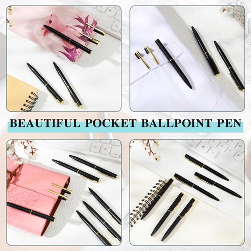 72 Pcs Small Ballpoint Pen Mini Pens Bulk 4 Inch Short Small Tiny Black ...