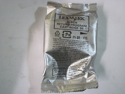 NEW! GENUINE Lexmark 36 Black Ink Cartridge (Lexmark 18C2130) FAST FREE ...