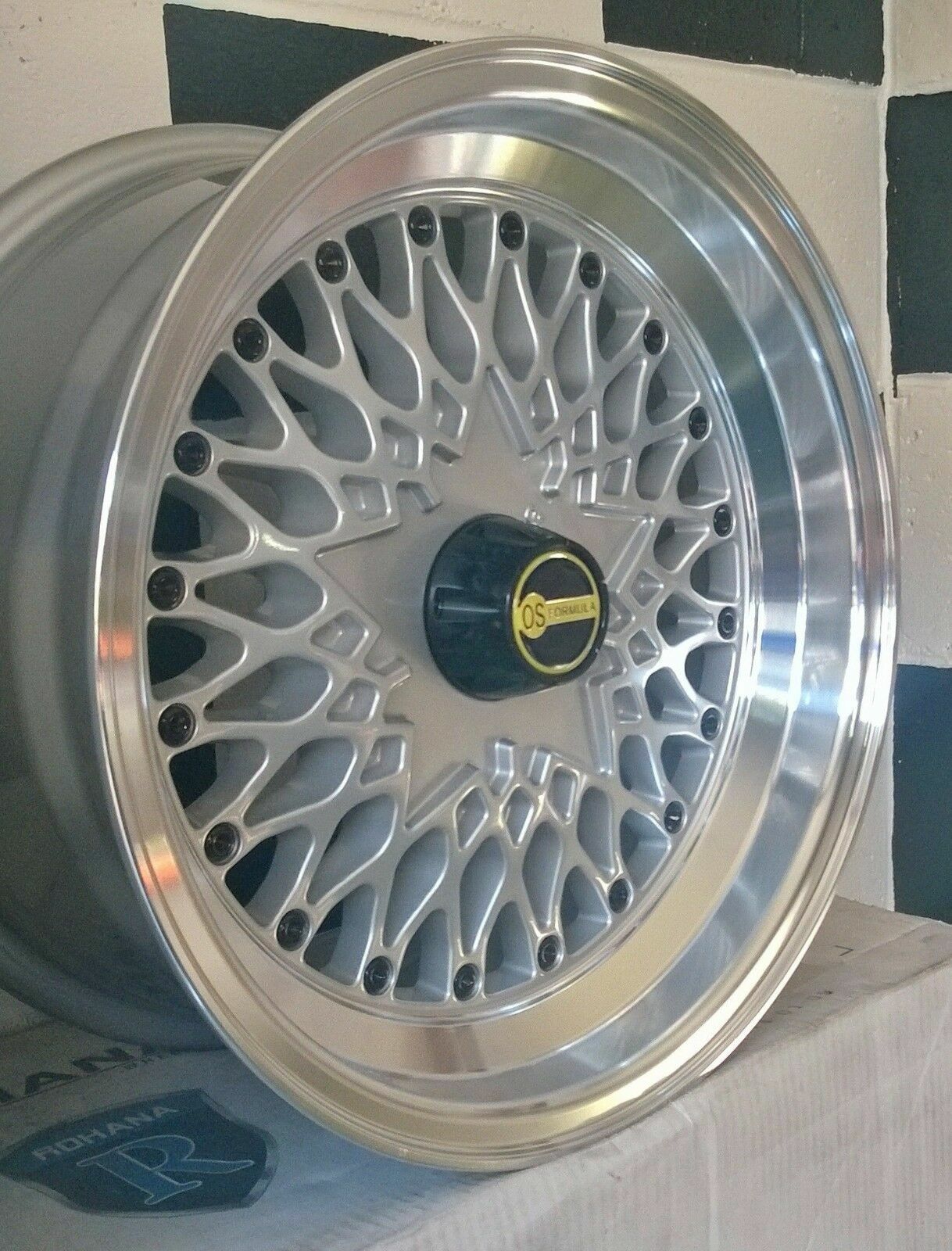 15" OS Formula Mesh Wheels Fits For Early Datsun BMW Nissan Ford 15x6/9 ...