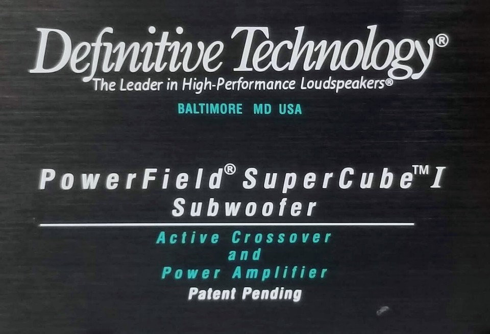 Definitive Technology PowerField SuperCube I Subwoofer | eBay