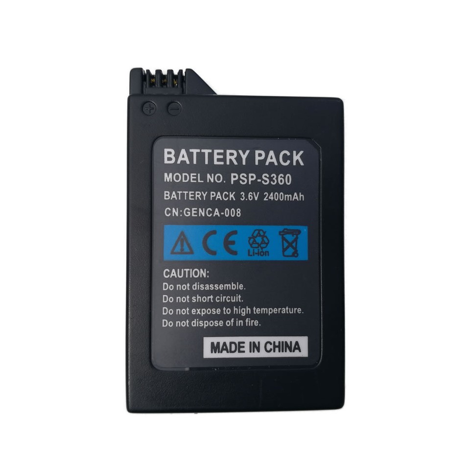 2400mAH BATTERY PACK FOR SONY PSP 3000 3001 3003 3004 lite / WALL ...