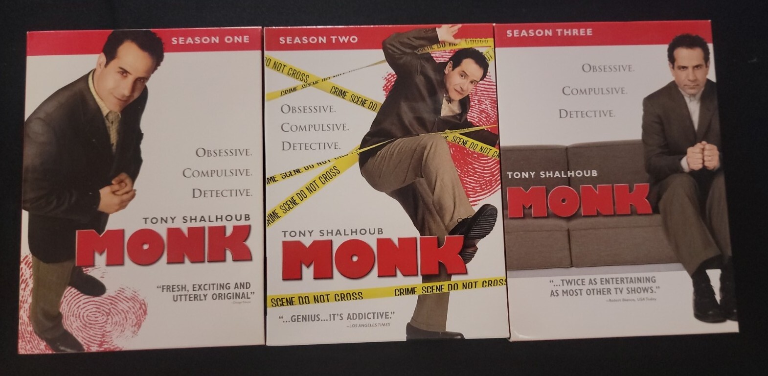 Monk: DVD Set/Lot Series TV Show Tony Shaloub Seasons 1-3 | eBay