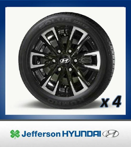 Genuine Hyundai Iload iMAX 16" Bonza Gloss Black Alloy Wheels | eBay