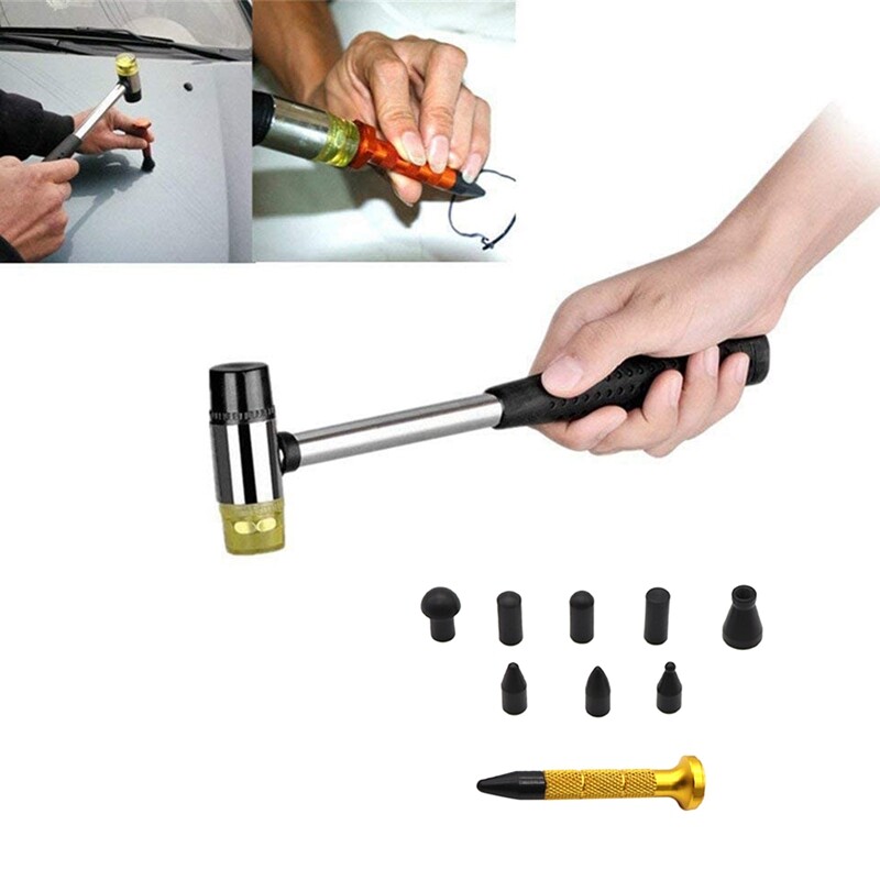 Car Body Paintless Dent Repair Tools Kits Knockdown Metal Tap Down Pen ...
