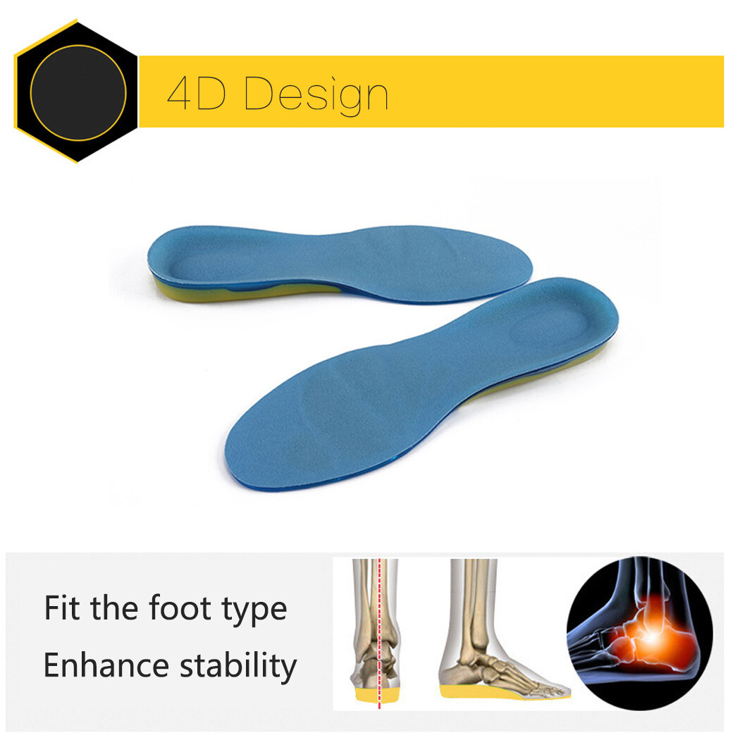 Work Boot Insoles Hiking Trainer Inner Soles Foot Inserts Support ...