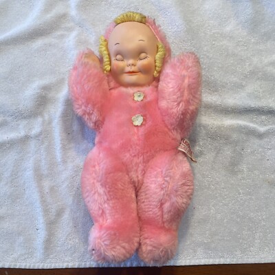 Vintage Rubber Faced Kuddles Doll Kuddle Toy Company Pink Blonde | eBay