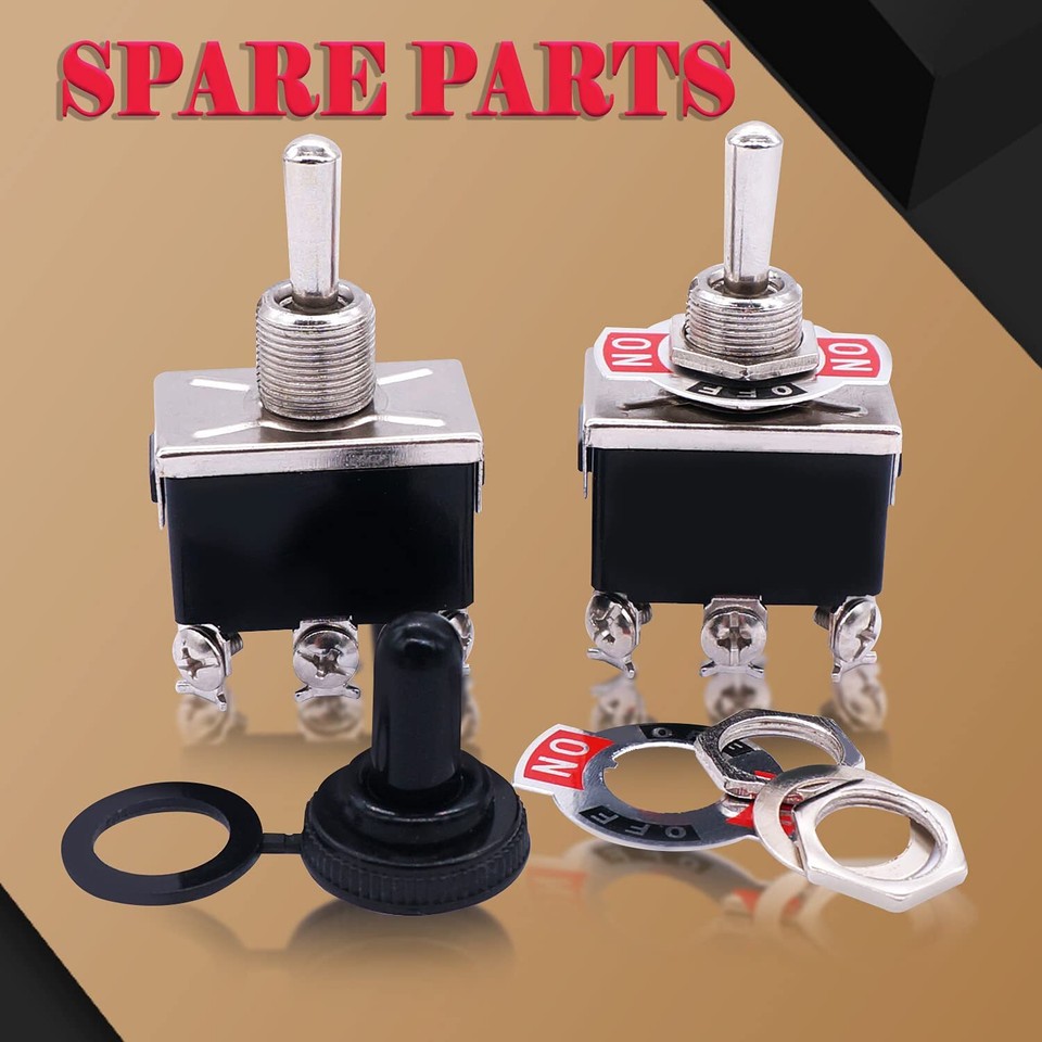 Twidec/3Pcs Heavy Duty Rocker Toggle Switch 16A 250V AC DPDT 3 Position ...