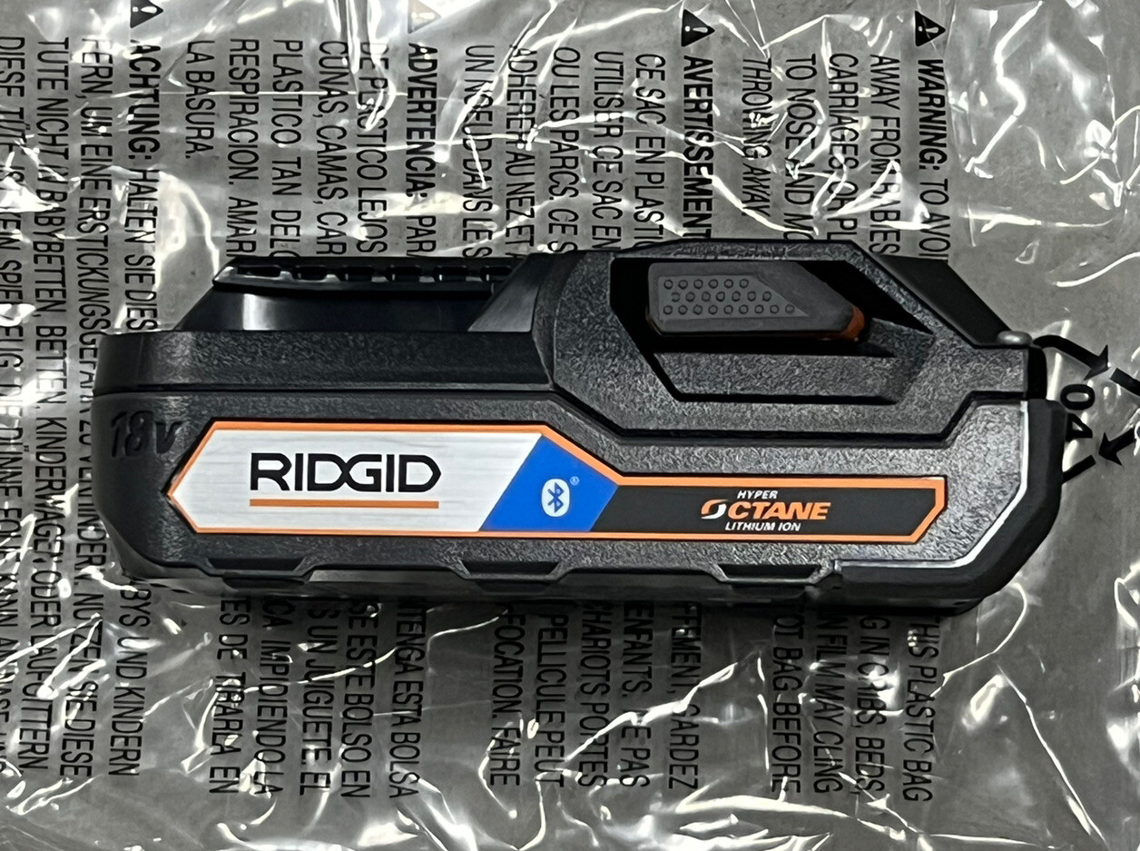 NEW Ridgid OCTANE Bluetooth Battery 3.0Ah 18v High Performance AC840088 ...