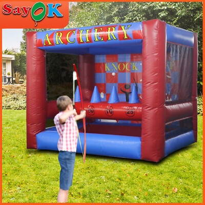 Inflatable Interactive Archery Range Game W/Longbow&Arrows Archery ...