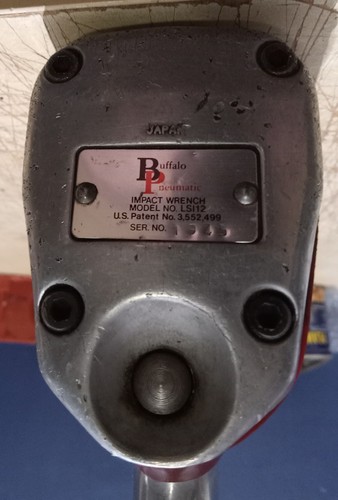 Buffalo Pneumatic LS1-12 Impact Wrench LONG Shank 1/2" Drive. (Works ...