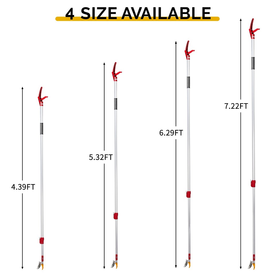 Long Reach Pruner Cut&Hold Telescopic Pole Pruner,Fruit Picker Tree ...