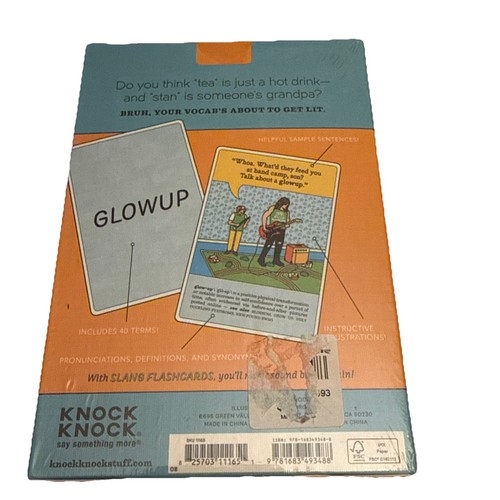Slang Flashcards Deck, 40 Funny Flashcards to Give Your Vocab a Glowup ...