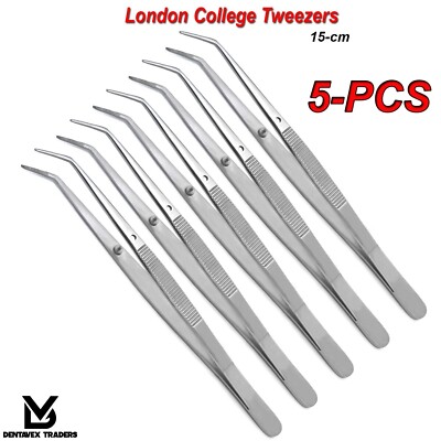 "Dental London College Tweezers – Locking Cotton Dressing Forceps ...