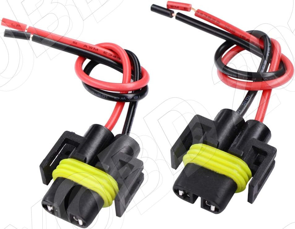 H11 H8 HEADLIGHT FOG LIGHT CONNECTOR PLUG WIRE For TOYOTA AUDI HONDA ...