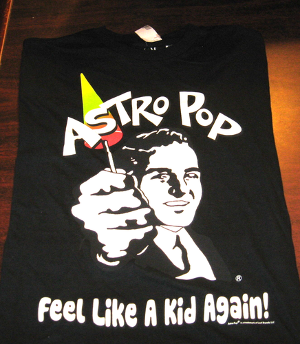 ASTRO POP Candy Sucker Pops - Feel Like A Kid Again - Black T-Shirt New ...