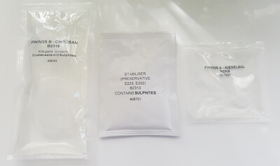 SG Wines Stabiliser and Wine Finings Kieselsol / Chitosan - Treats 23 ...