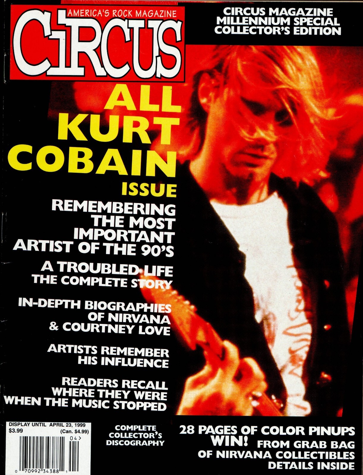 Circus Magazine (USA) - April 1999 (Issue 560) - "All Kurt Cobain ...