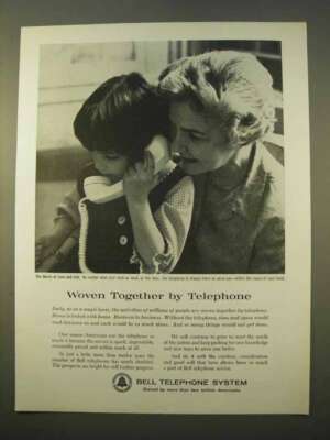 1963 Bell Telephone Ad - Woven Together | eBay