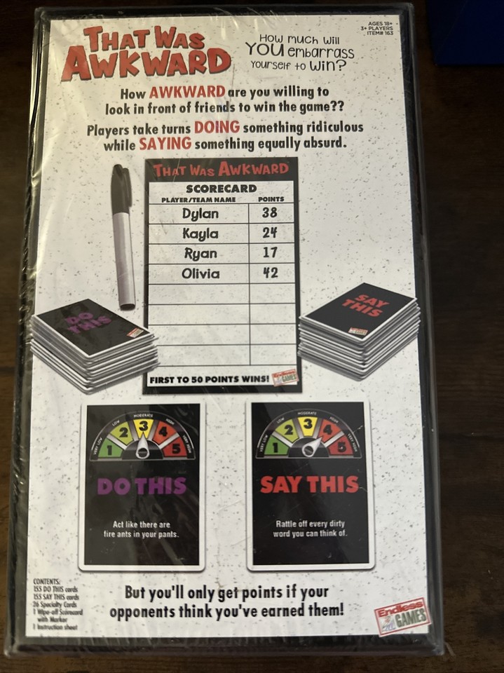 That Was Awkward Party Card Game SEALED | eBay
