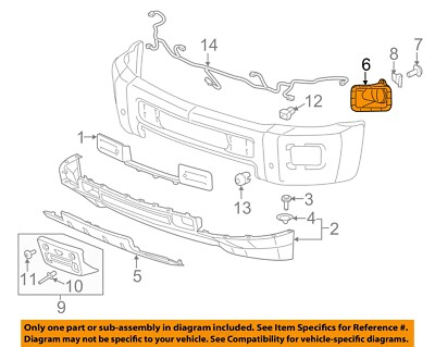 Chevrolet GM OEM Front Bumper-Foglight Fog Light Bezel Trim Left ...