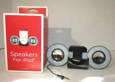 Target Brands Inc SPEAKERS for iPOD Pair Complete wBox 2009 works w any ...