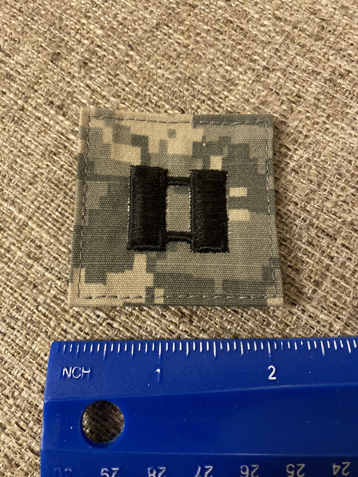 US Army Captain CPT O-3 Rank ACU Hook / Loop Pattern Military Patch ...