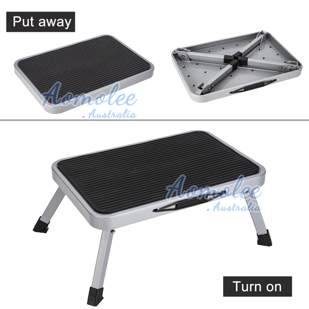 Caravan Entry Step Stool Folding w/Non Slip Surface Camper Trailer RV ...
