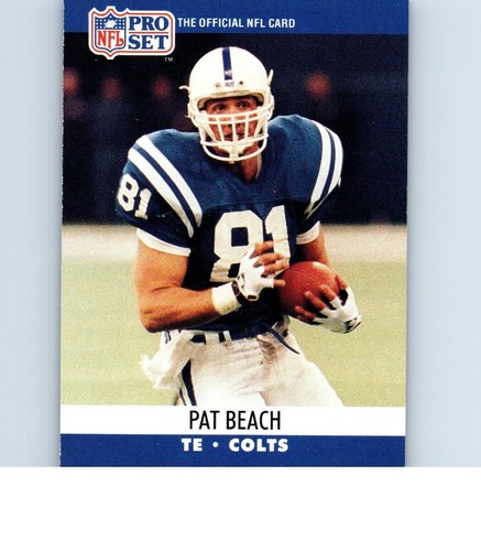 Pat Beach 520 Colts 1990 Pro Set NFL Football Trading Card | eBay
