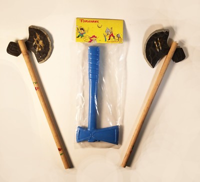 Set of 3 - 1960s Vintage Toy Tomahawks - Hong Kong | eBay
